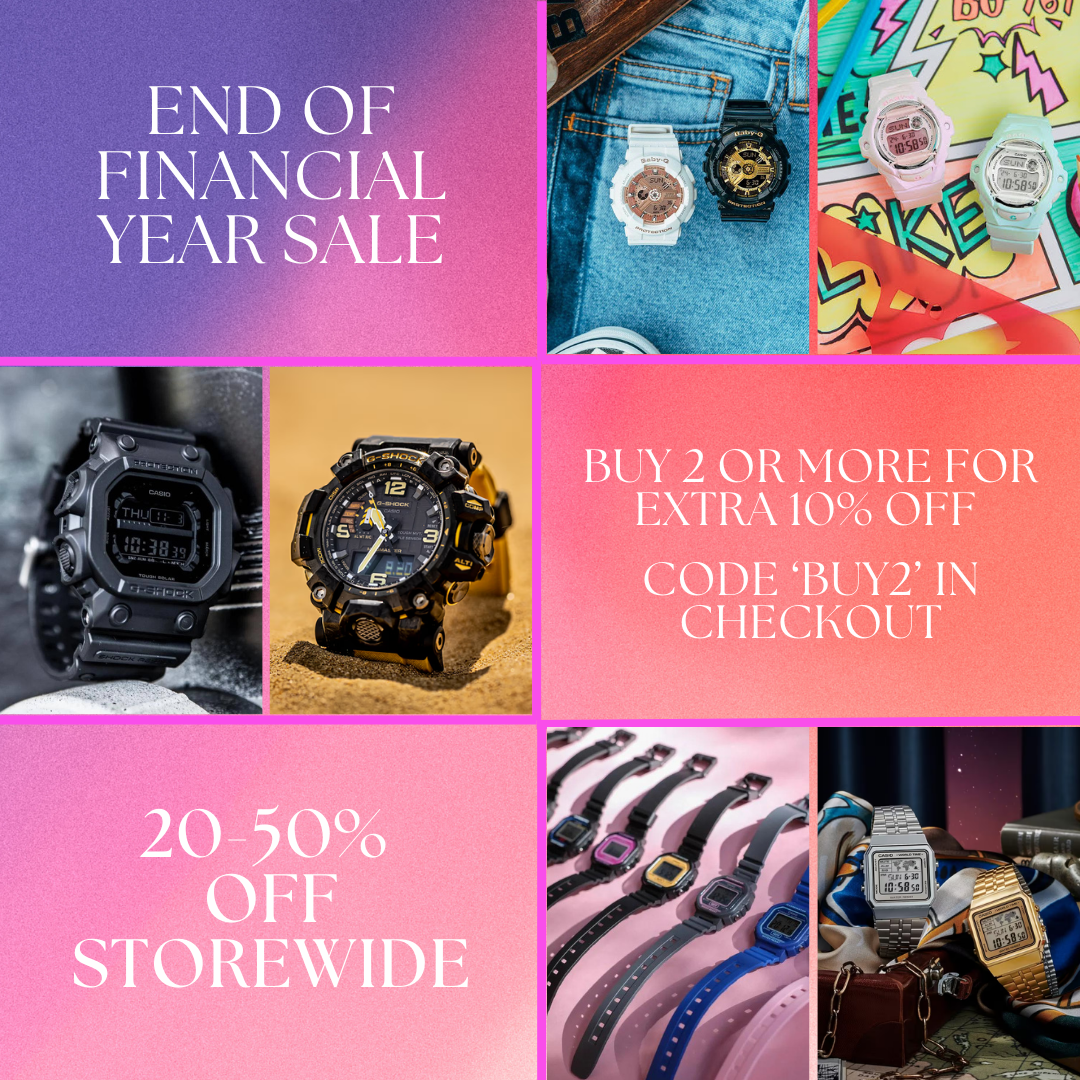 G-Shock, Baby G & Casio watches available & on sale at crazy prices.